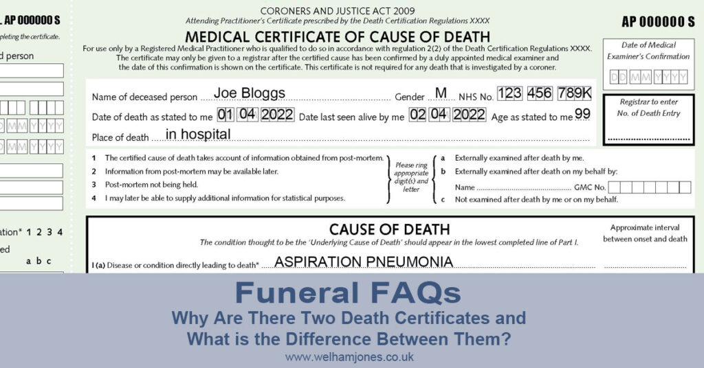 Why Are There Two Death Certificates? | Funeral FAQS